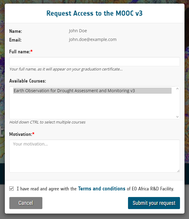 How-To: Access MOOC v3 – EO AFRICA